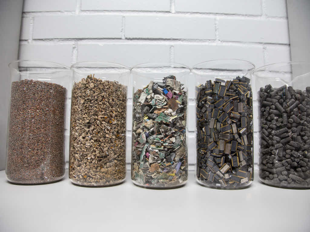 Converting secondary materials from electronics into precious metals at ...